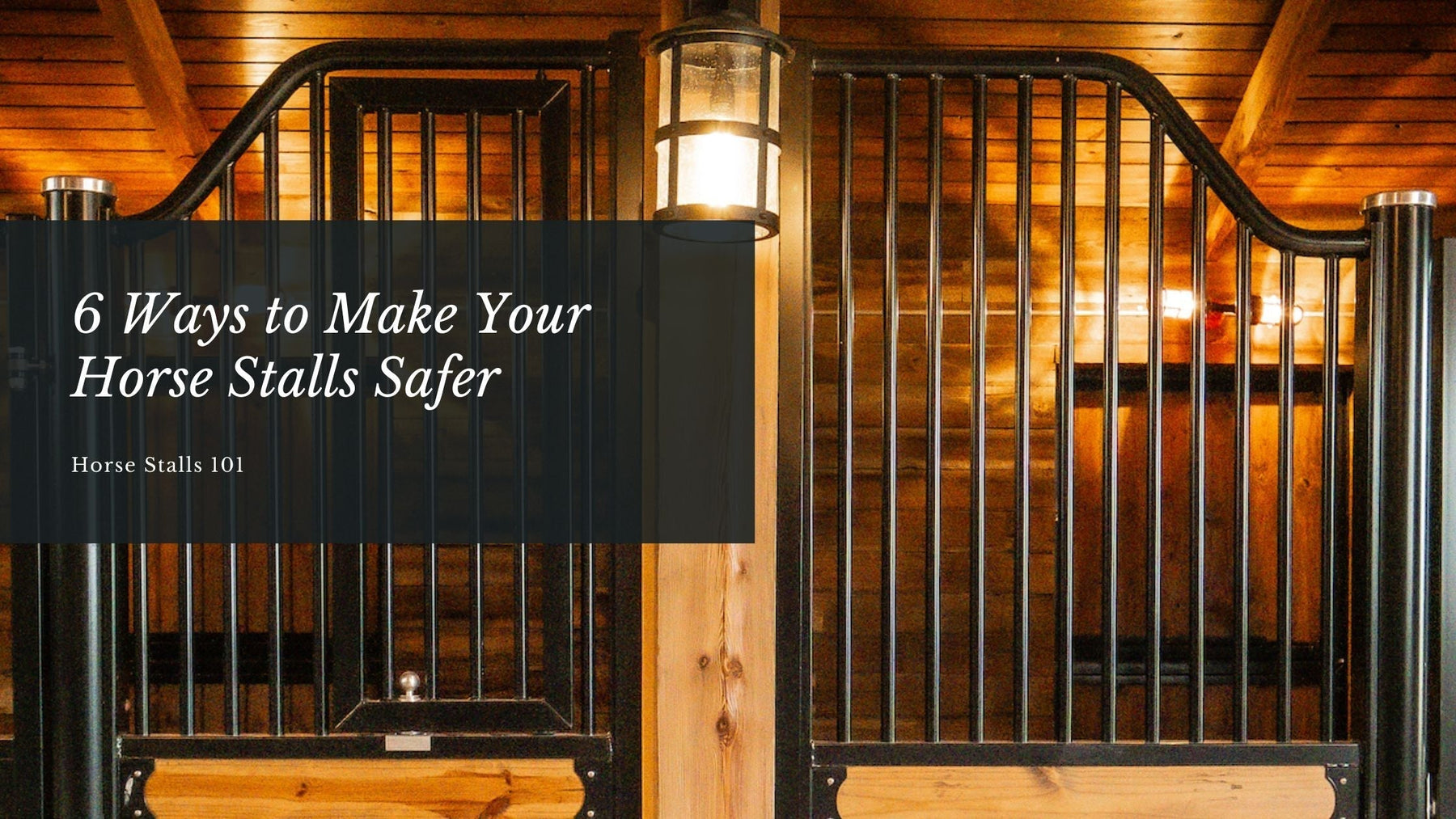 6 Ways to Make Your Horse Stalls Safer - American Stalls