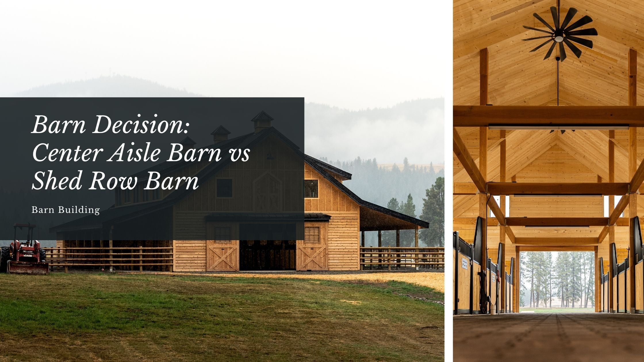 Center Aisle Barn vs. Shed Row Barn - Which Is Best for You? - American ...