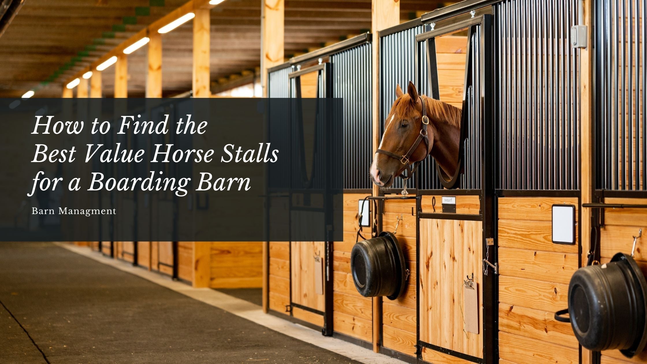 How to Find the Best Value Horse Stalls for a Boarding Barn - American ...