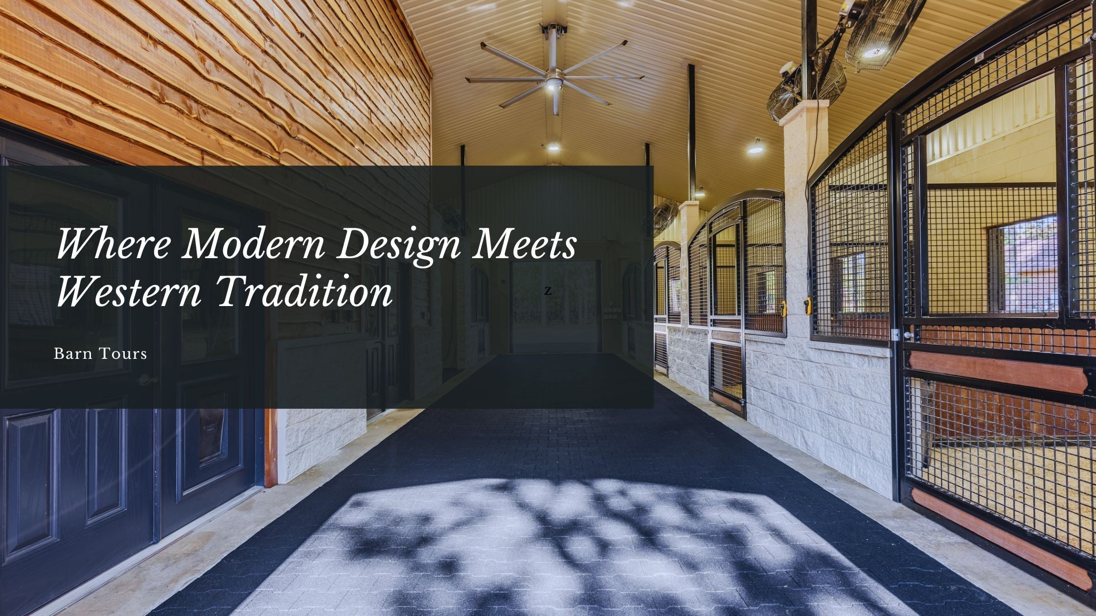Where Modern Design Meets Western Tradition - American Stalls