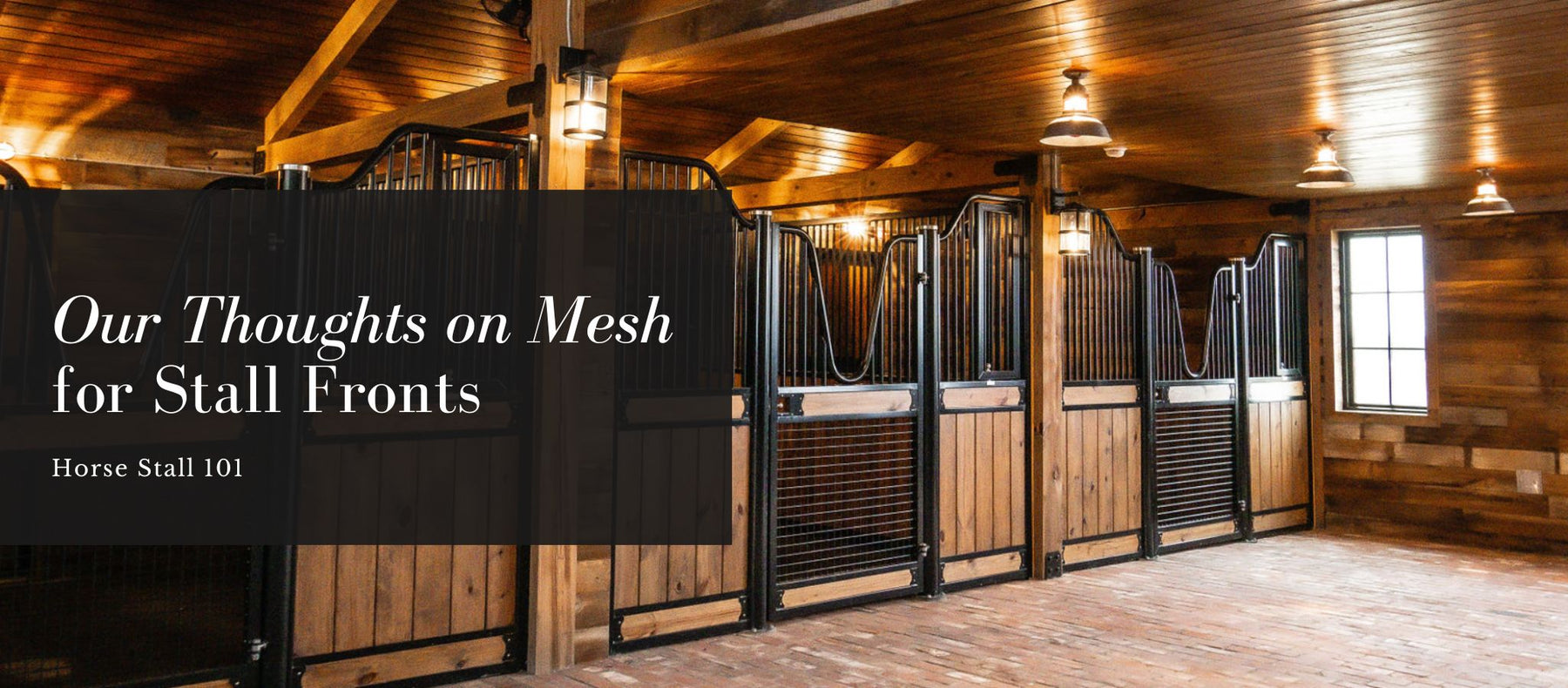 Mesh Stall Fronts: Are They Right for Your Barn? - American Stalls