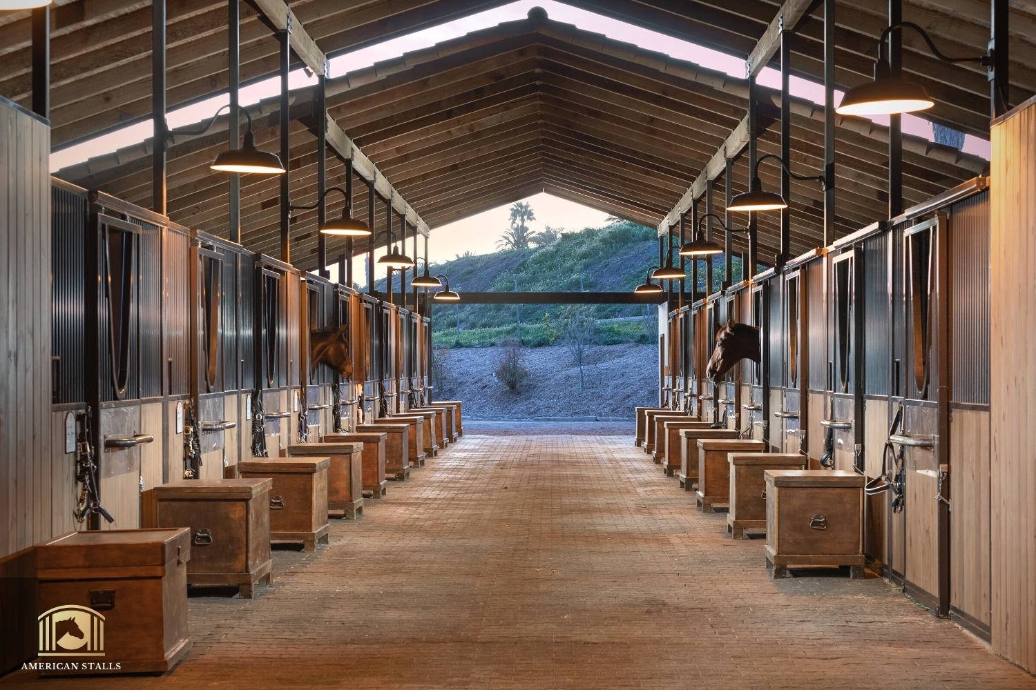 Horse Barn Lights | Barn Lighting Interior | American Stalls
