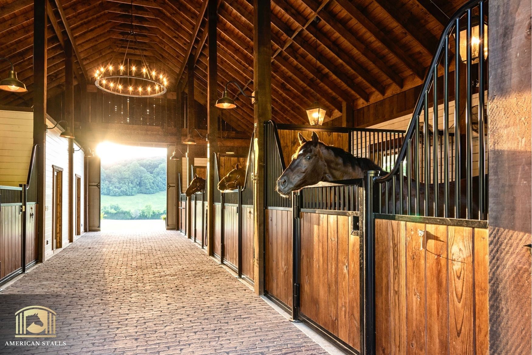Horse Barn Lights | Barn Lighting Interior | American Stalls